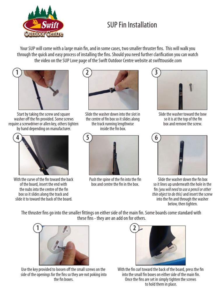 How To Install Fins On Your SUP | PDF