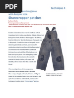 Anatomy of Jeans Components | PDF | Seam (Sewing) | Sewing