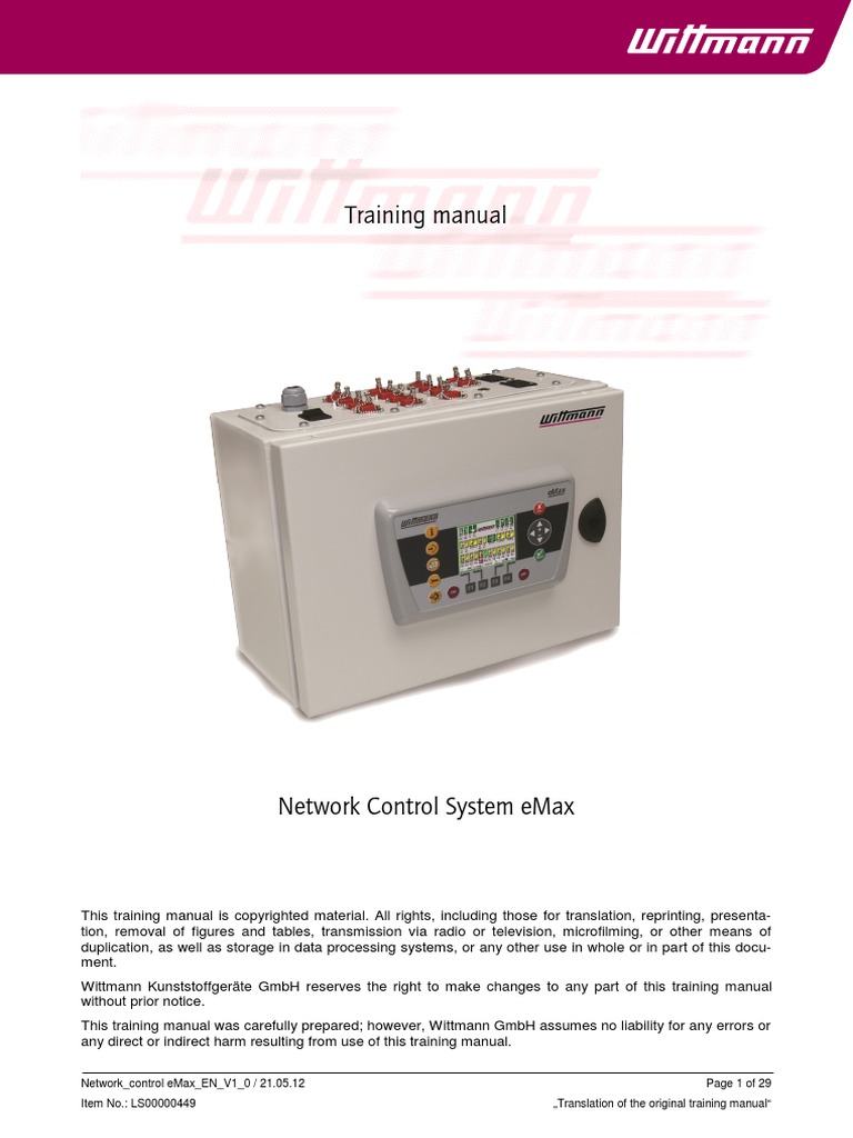 Network Control EMax en V1 0 | PDF | Filter (Signal Processing) | Pump