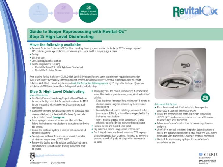 Revital-Ox Step 3 High Level Disinfecting Wall Chart | PDF | Personal ...