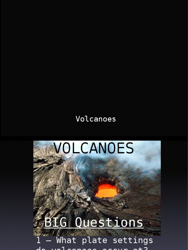 Notes Volcano Notes | PDF | Volcano | Lava