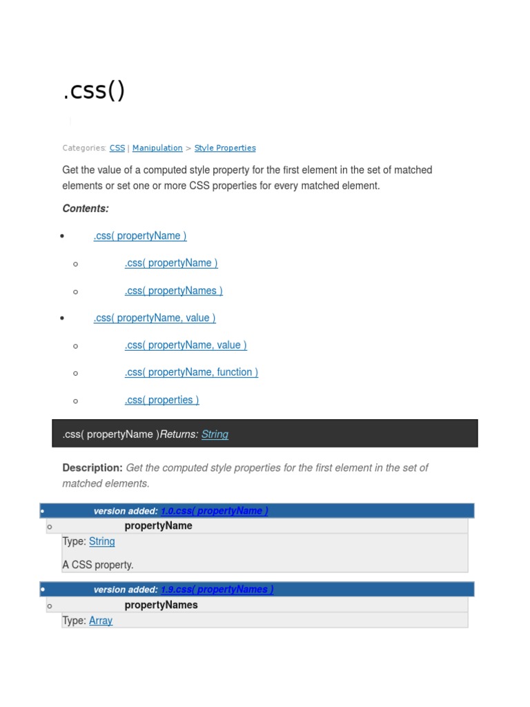 Jquery Css | Download Free PDF | Cascading Style Sheets | J Query