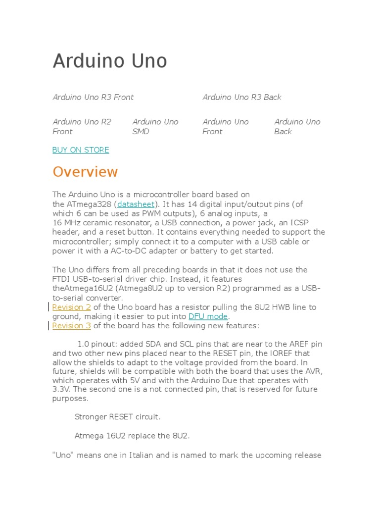 Arduino Uno | PDF | Arduino | Electrical Engineering