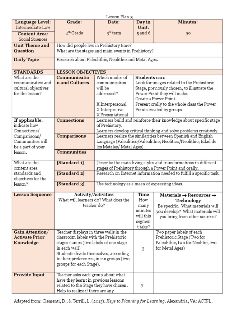 Lessonplan 3 | PDF | Lesson Plan | Educational Psychology