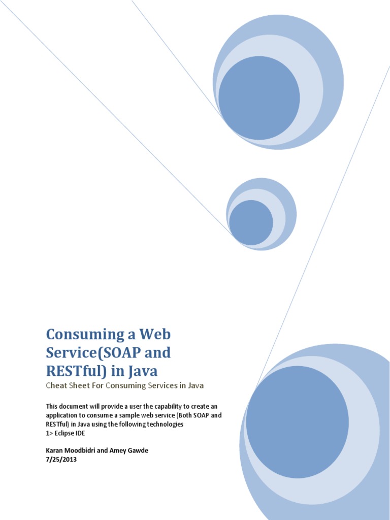 Consuming A Service in Java | PDF