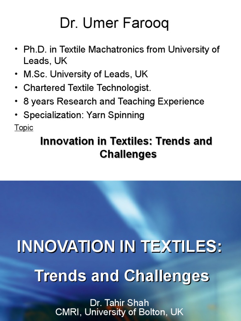 2 - Umer-Innovation in Textiles Ictc 2009 | PDF | Nanotechnology ...