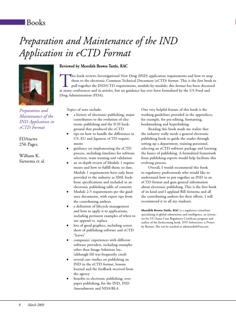 IND Application in eCTD Format Guide | PDF | Computing | Computing And ...