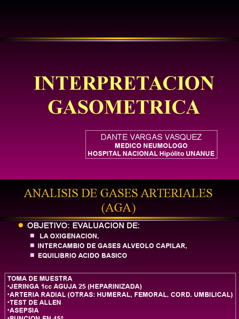 Interpretacion Gases Arteriales PH Sanguineo | PDF