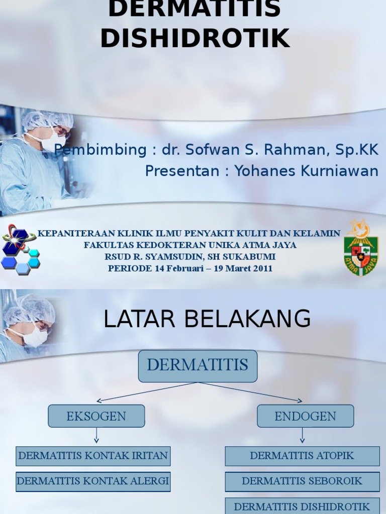 Dermatitis Dishidrotik: Gambaran Klinis, Diagnosis, dan ...
