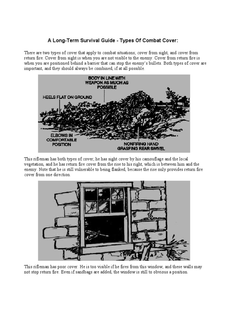 A Long-Term Survival Guide - Types of Combat Cover | PDF | Military ...