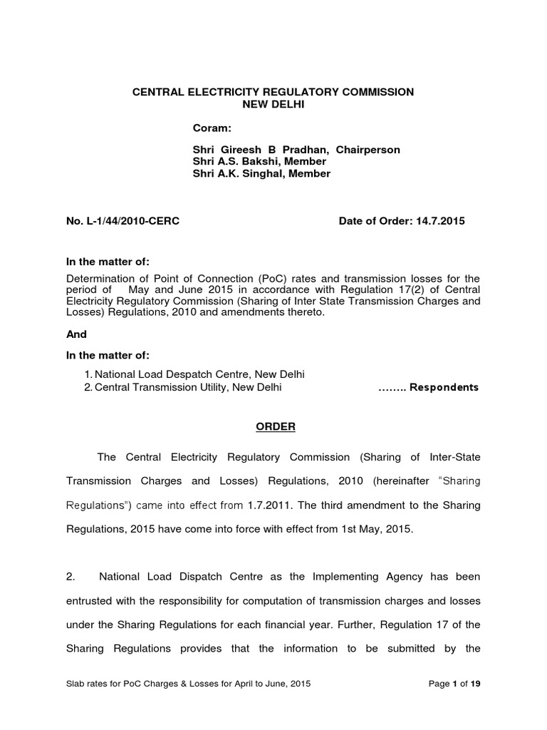 POC Order - 140715 | PDF | Power (Physics) | Electrical Engineering