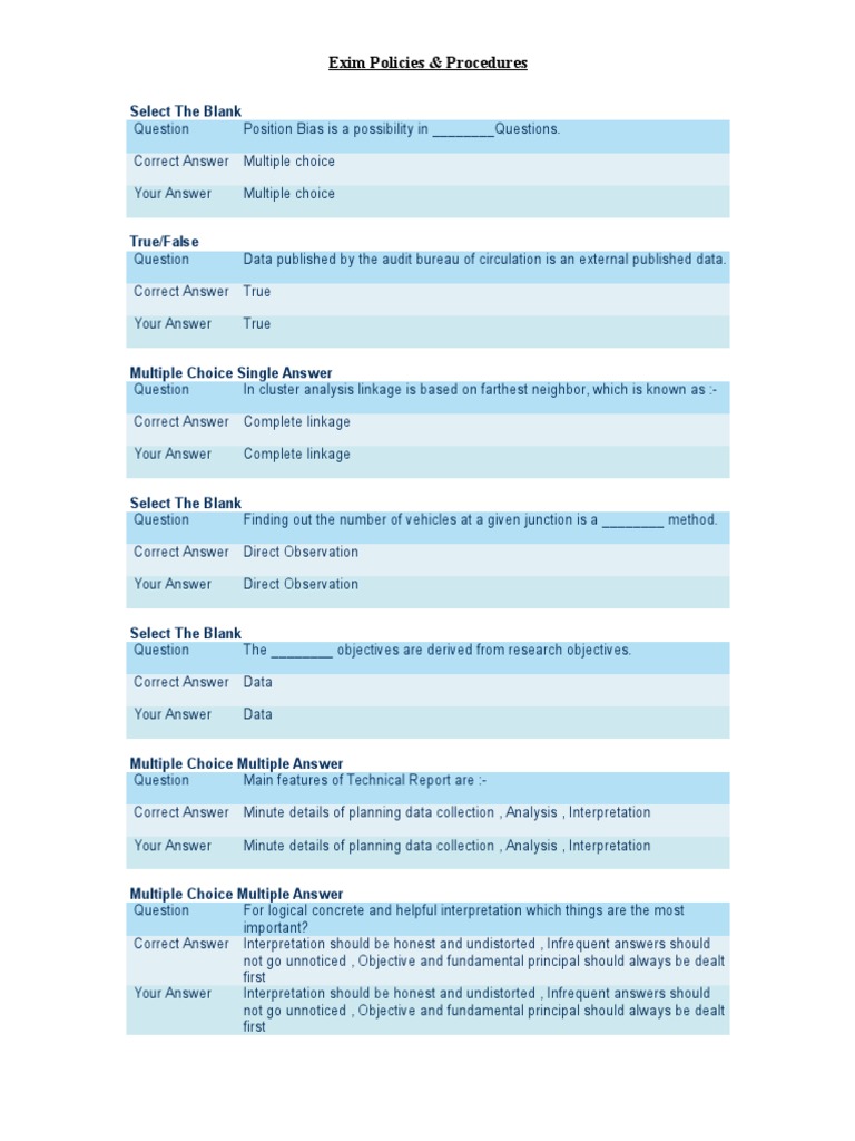 EXIM Policies Procedures | PDF | Exports | Survey Methodology