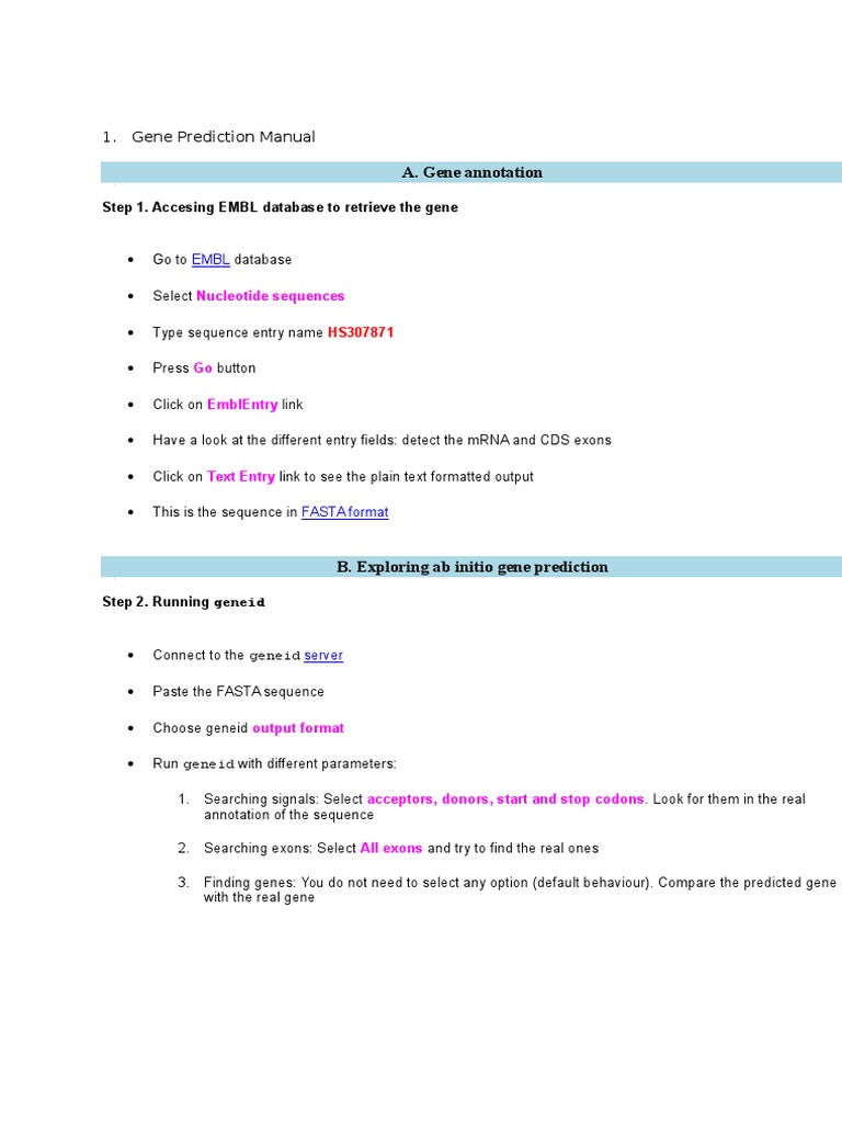 Gene Prediction Techniques Overview | PDF | Blast | Bioinformatics