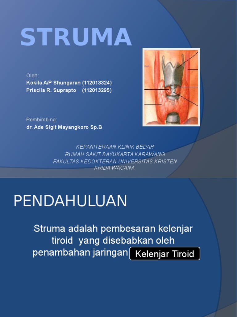 Struma: Epidemiologi dan Klasifikasi | PDF | Pengembangan Diri | Sains ...