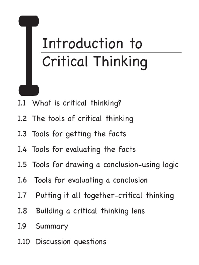 Critical Thinking | PDF | Argument | Critical Thinking