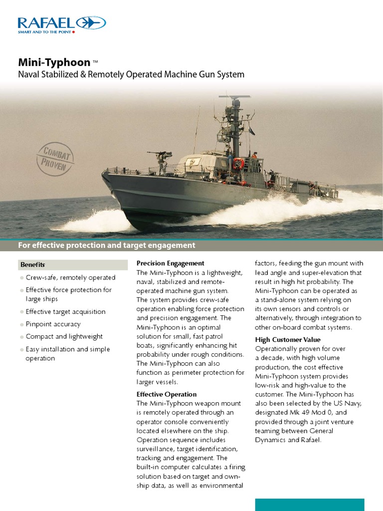 Mini-Typhoon: Naval Stabilized & Remotely Operated Machine Gun System ...