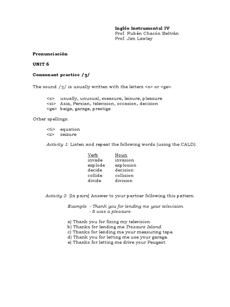 Advanced English Pronunciation | PDF