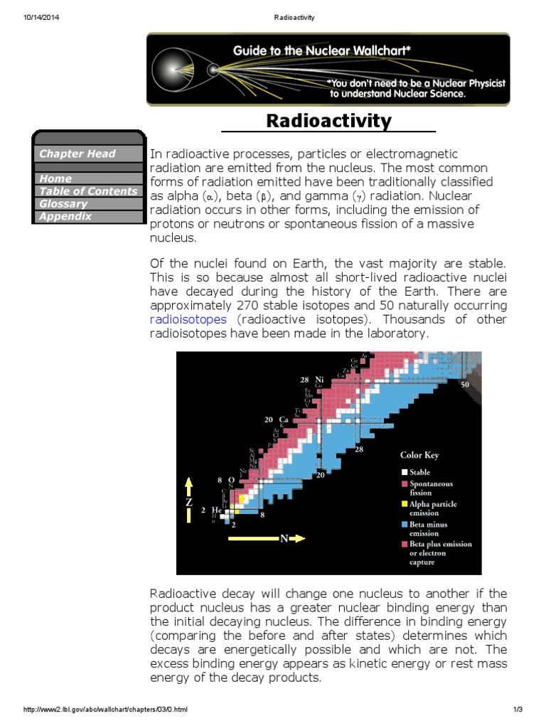 Radioactivity1 PDF | PDF | Radioactive Decay | Radionuclide