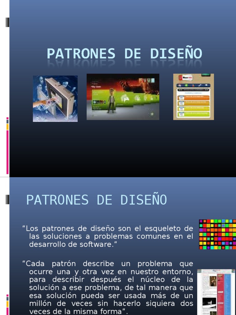Patrones de Diseño | Patrón de diseño de software | Objeto (informática)