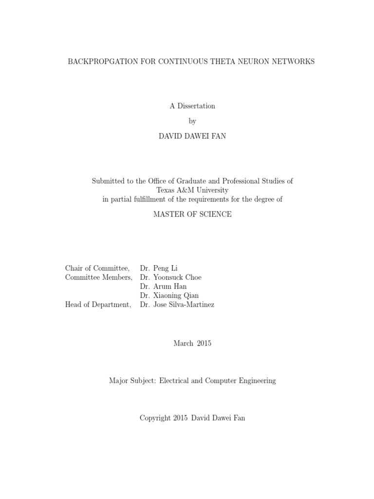 Backpropagation For Continuous Theta Neural Networks Pdf Artificial Neural Network Deep