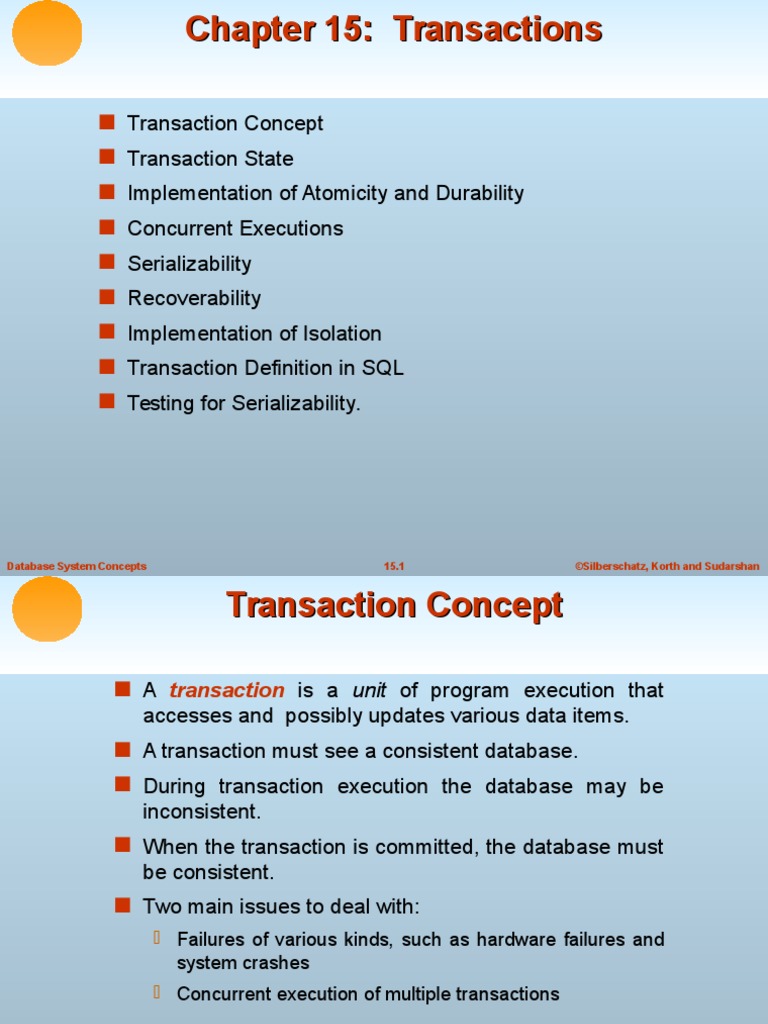 Transactions In Database Database Transaction Concurrency Computer Science