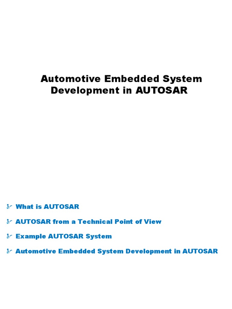 AUTOSAR in Automotive Embedded Systems | PDF | Application Programming Interface | Software