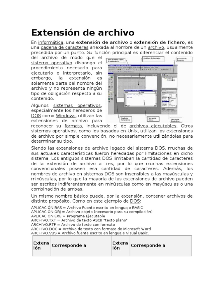 Extensión de Visual Basic | PDF | Archivo de computadora | Desarrollo ...