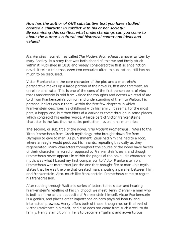 Frankenstein - Critical | PDF | Frankenstein