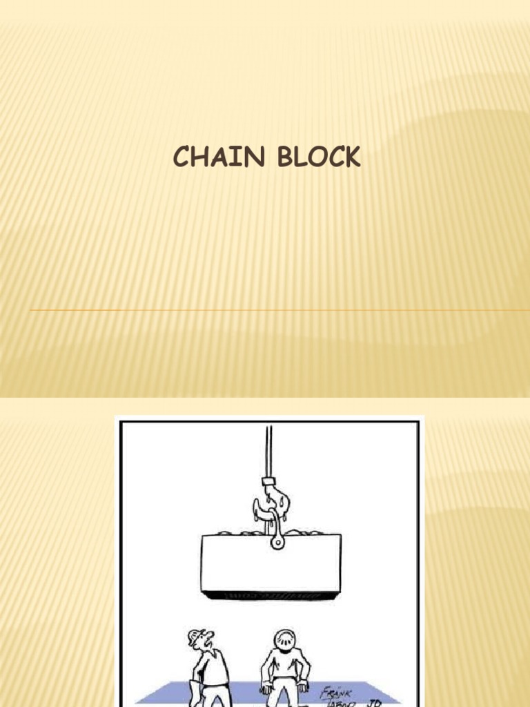 Chain Block | PDF | Manufactured Goods | Industries