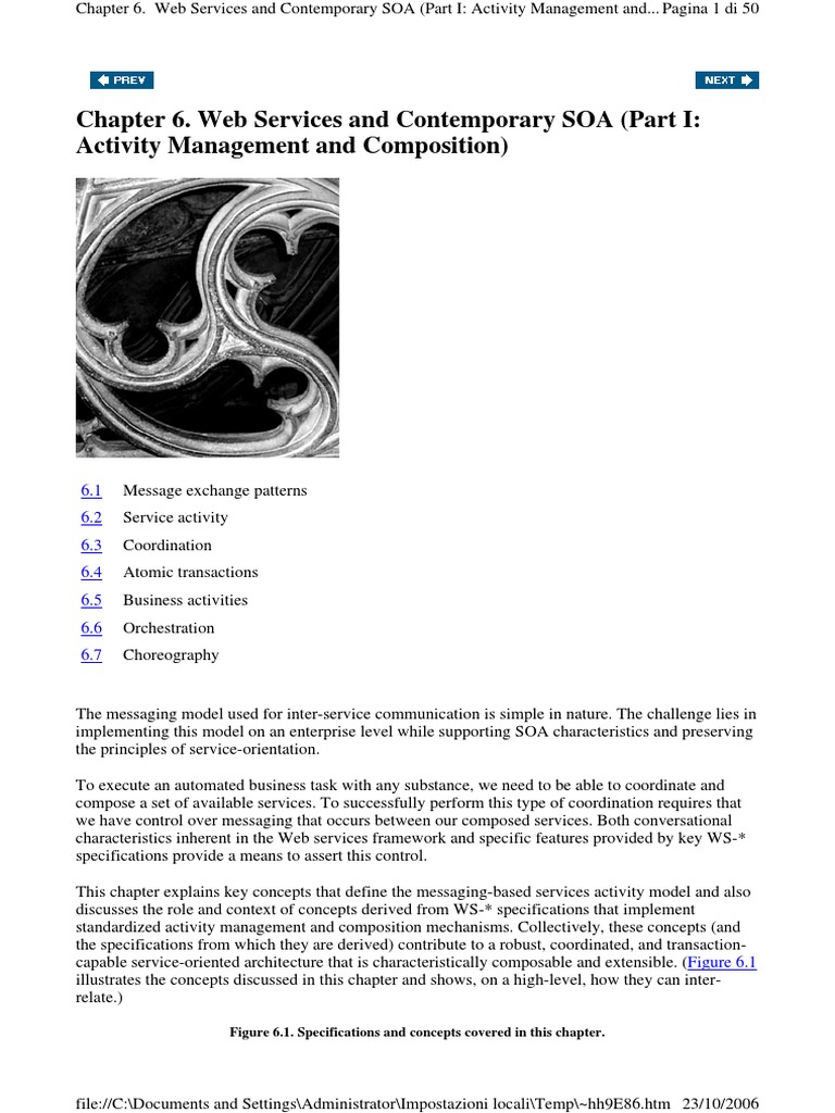 Chapter 6. Web Services and Contemporary SOA (Part I: Activity ...