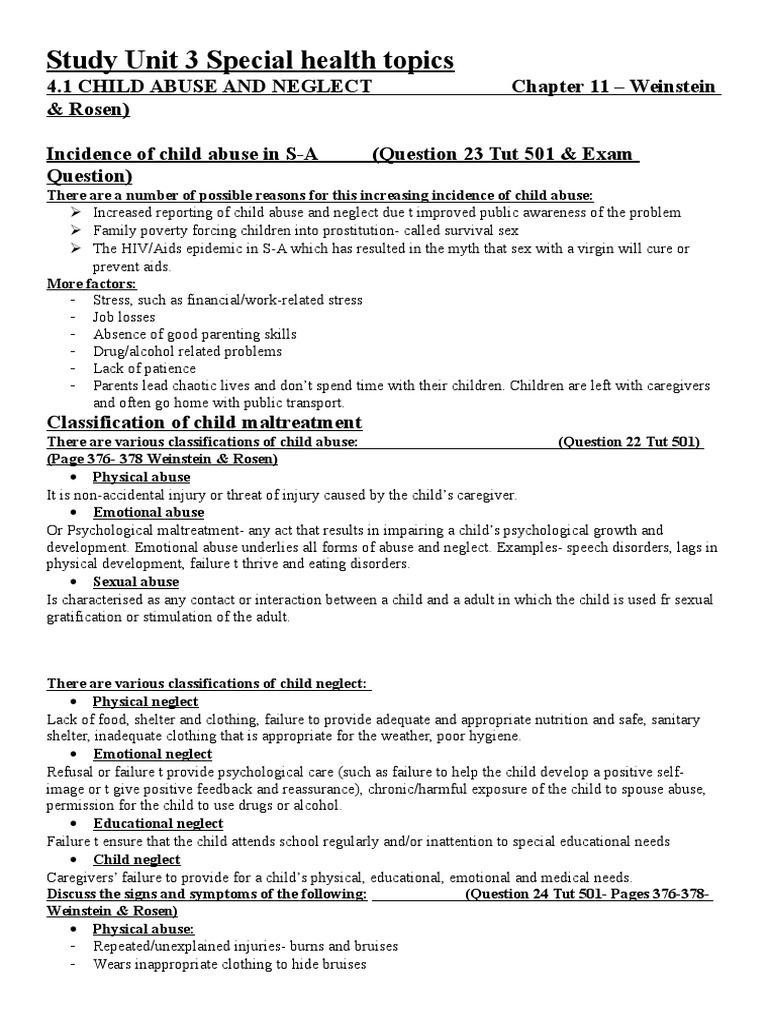 Child Abuse: A Guide for Teachers | PDF | Child Neglect | Child Abuse