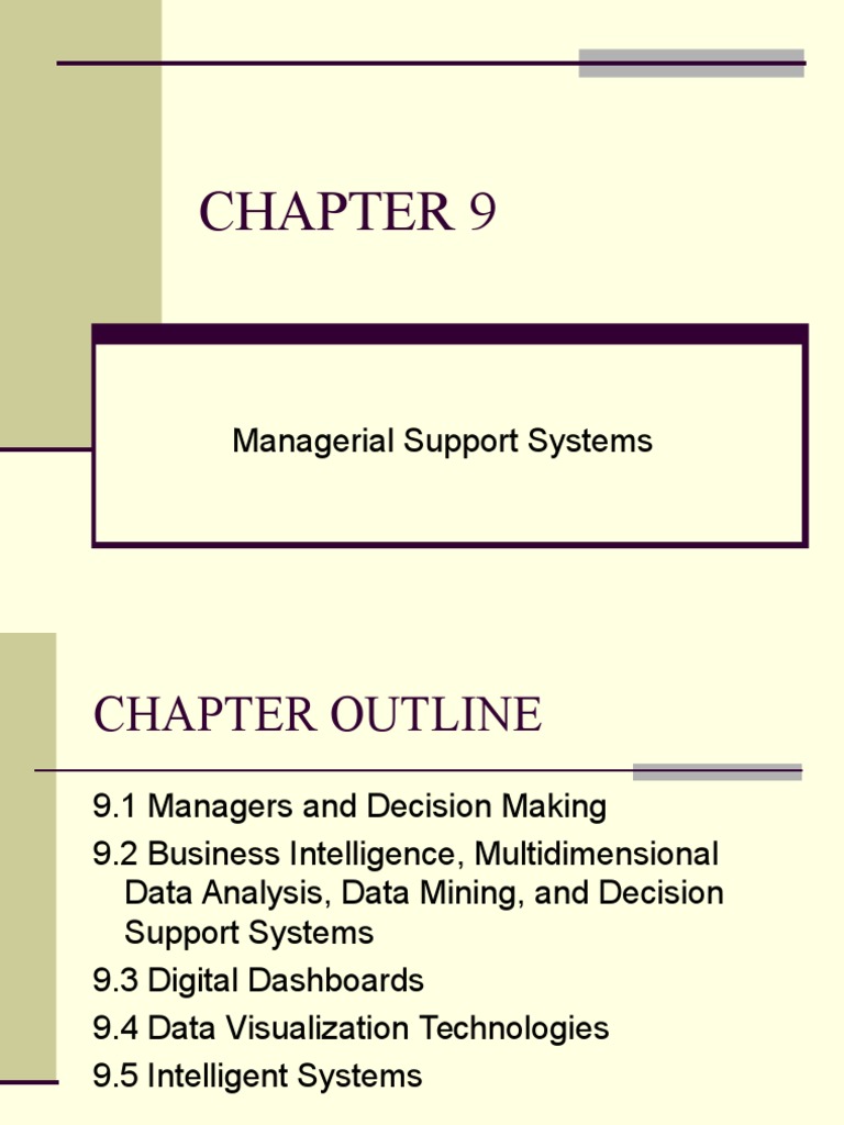 Managerial Support Systems | PDF | Decision Support System | Business ...