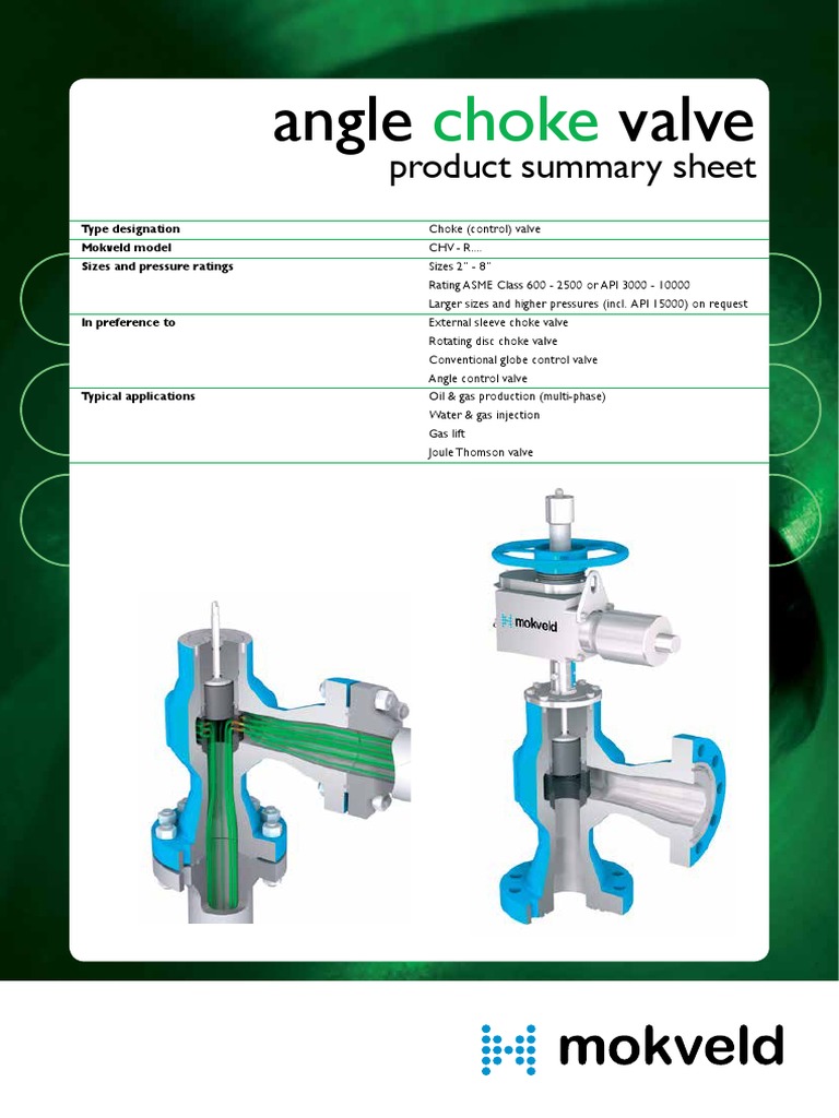 Mokveld-Product Sheet Angle Choke | Valve | Actuator