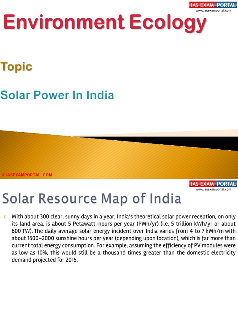 Solar Power in India | PDF | Solar Power | Photovoltaics