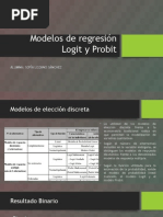 Modelos Logit y Probit en Econometría | PDF | Regresión logística ...
