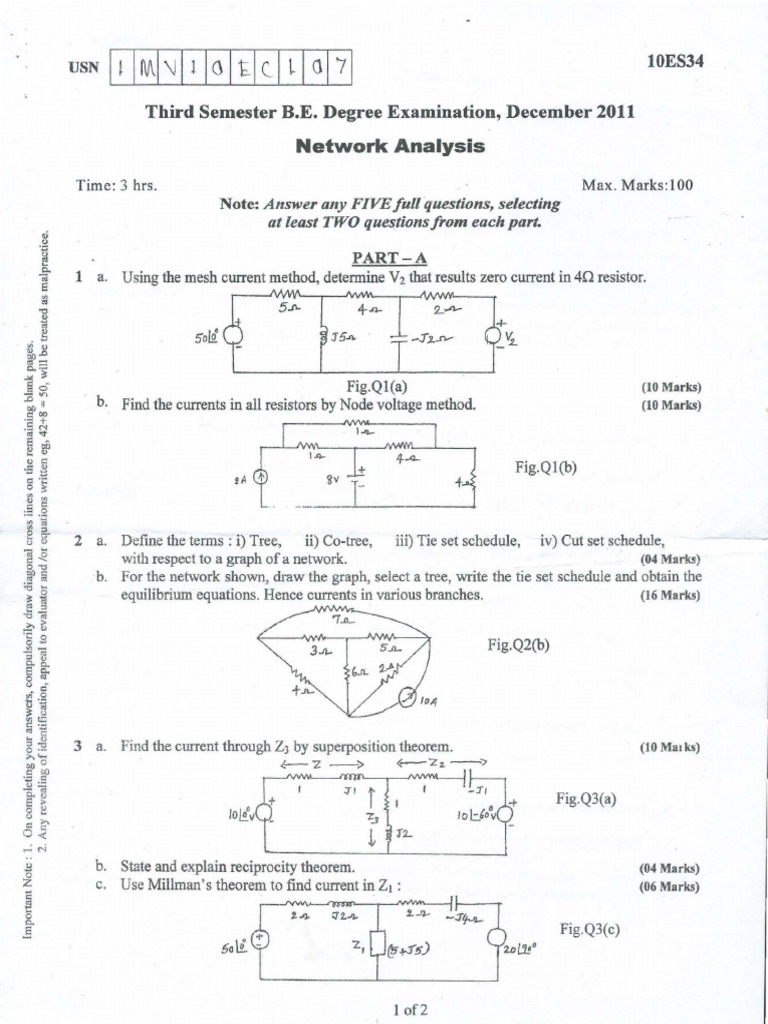 I I I I I I: Network Analysis | PDF | Network Analysis (Electrical ...
