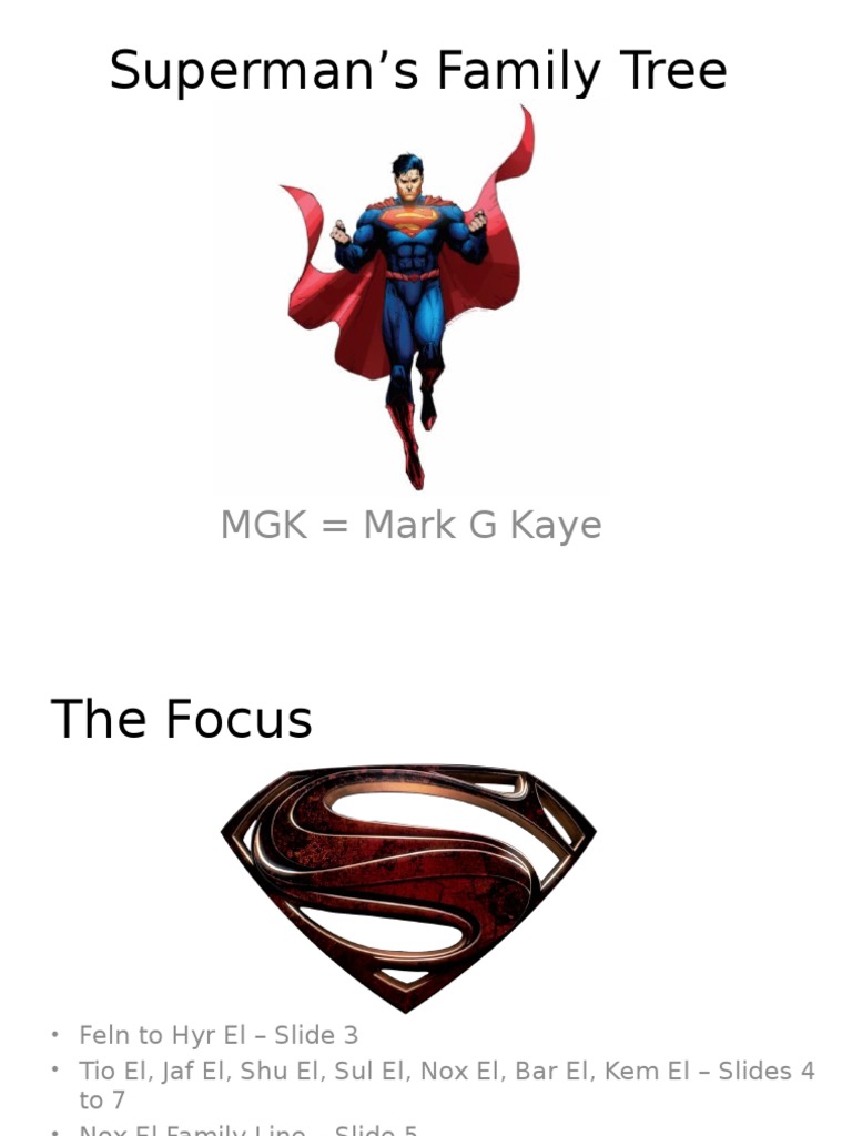 Superman's El Family Tree Explained | PDF | Superman | Characters Created