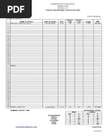 Nutritional Status Template With Auto-Compute Age and BMI | PDF ...