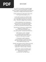 Mathematics Poem | PDF