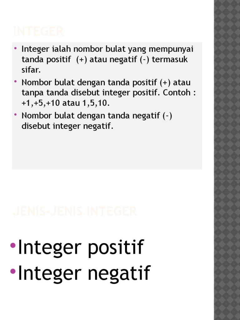 Integer | PDF