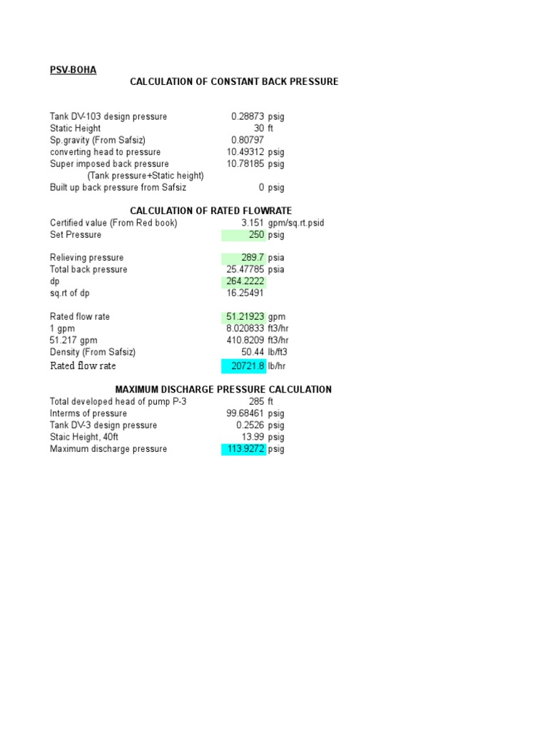 Rated Flow Rate Calculations | PDF | Computers | Technology & Engineering