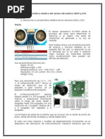 Informe de Sensor Ultrasonico | PDF | Sonido | Arduino