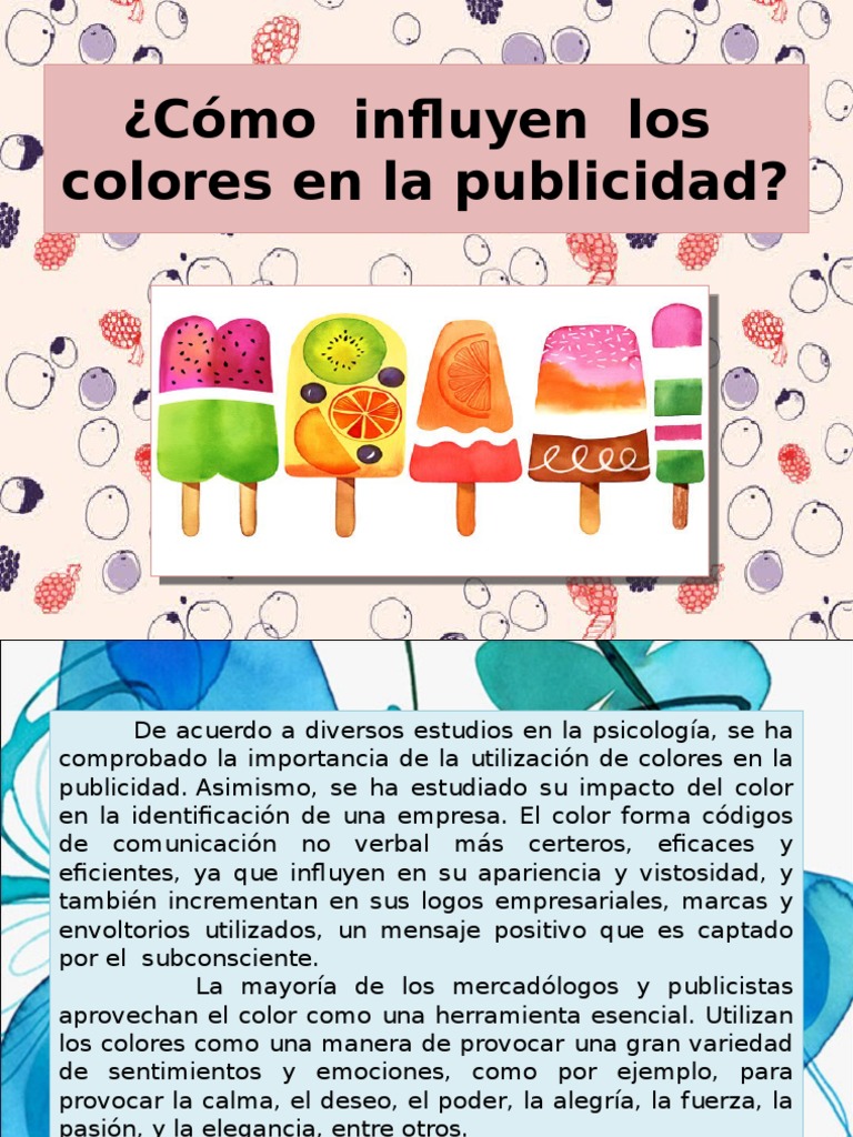 Cómo Influyen Los Colores en La Publicidad | PDF | Color | Publicidad