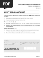 ICAB Assurance Past Question Analysis | PDF | Business