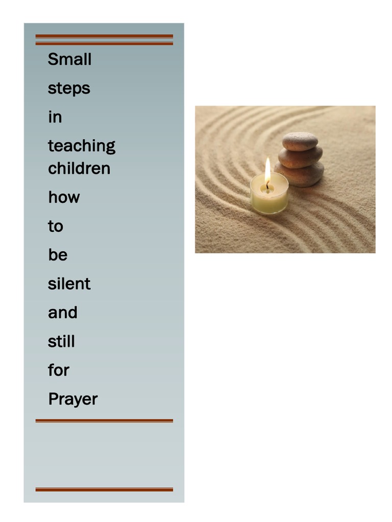 Steps To Stillness and Silence | PDF | Silence | Prayer