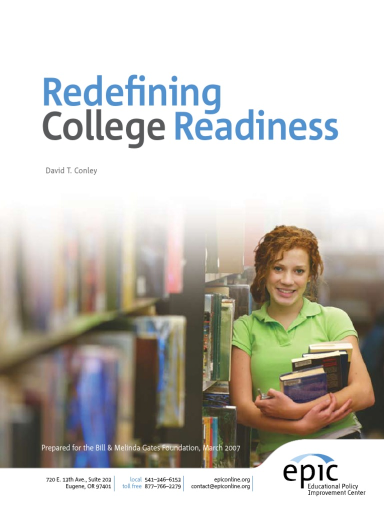 Redefining College Readiness | PDF | Advanced Placement | Test (Assessment)