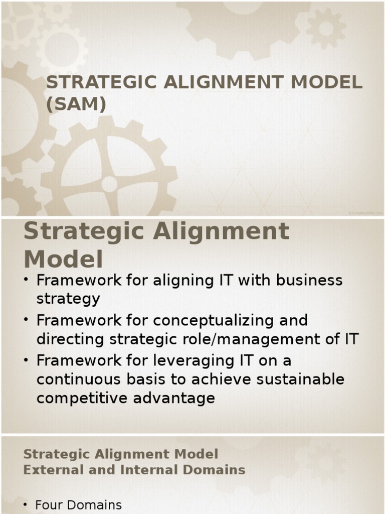 Strategic Alignment Model (SAM) | PDF