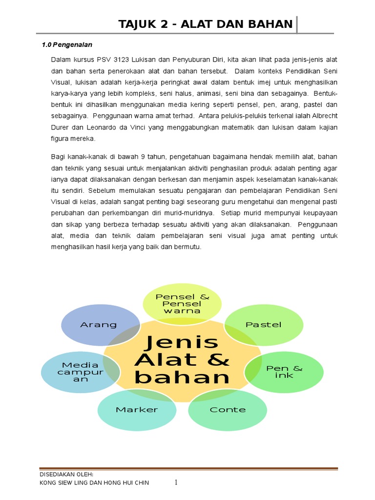 PSV 3123 Tajuk 2 Alat Dan Bahan | PDF