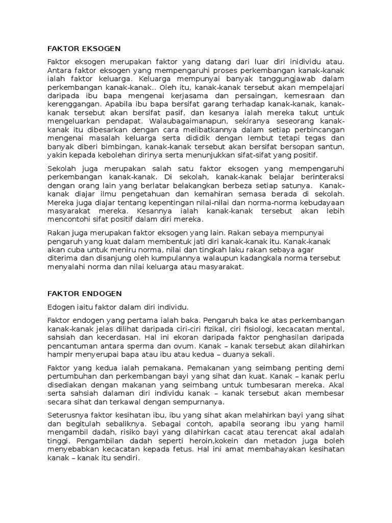 Edrogen & Eksogen | PDF