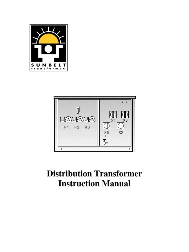 Distribution Transformer Instruction Manual | PDF | Transformer | Relay